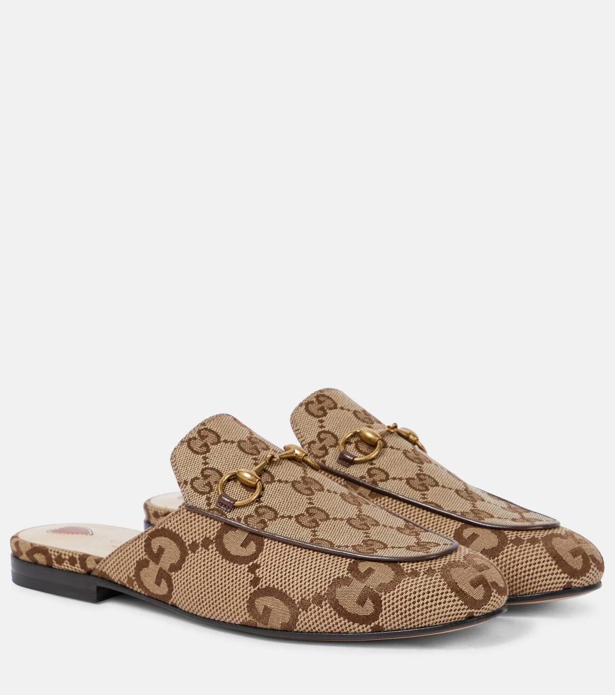 Gucci - Jumbo GG Princetown canvas slippers Gucci