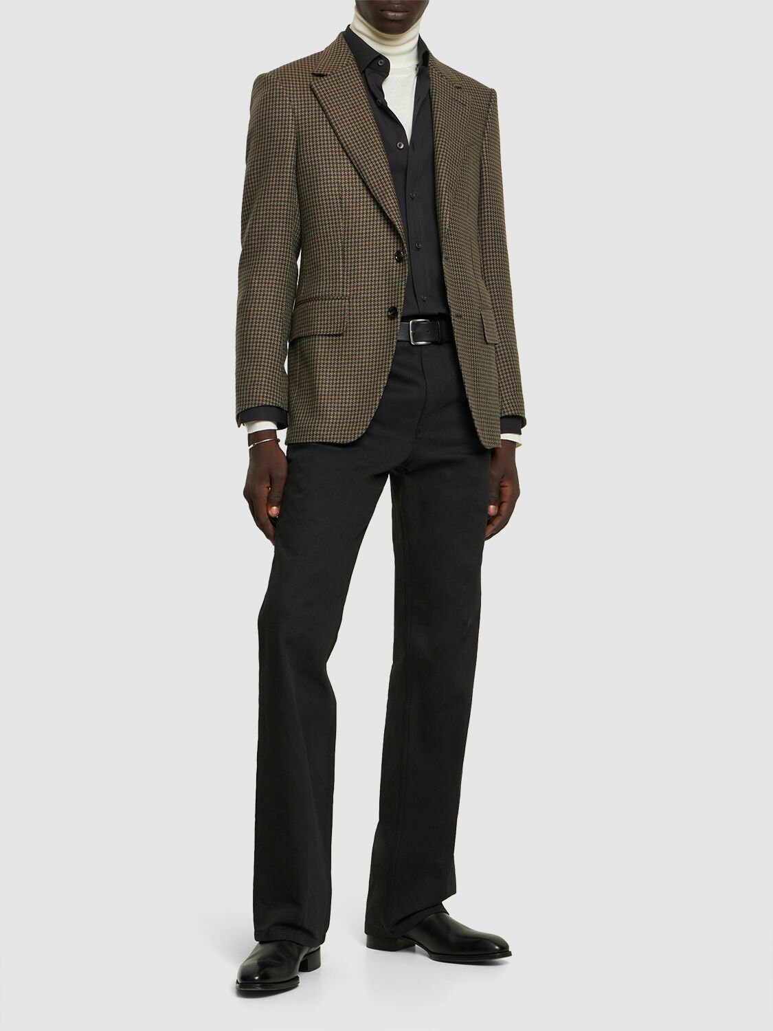 TOM FORD - Atticus Wool Houndstooth Jacket TOM FORD