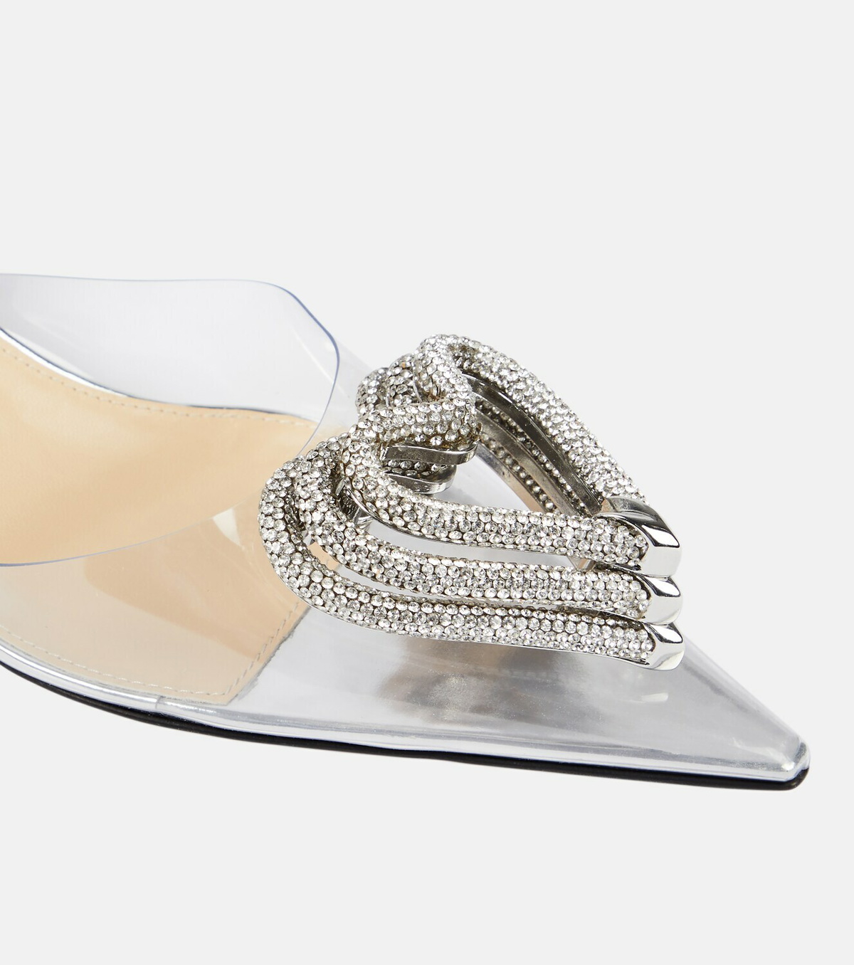 Mach & Mach Triple Heart embellished PVC pumps MACH & MACH