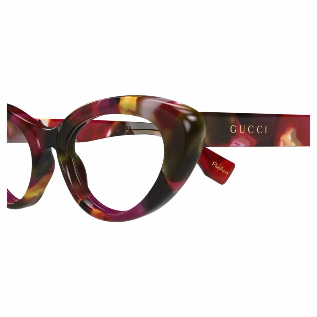 Gucci Eyewear Oval Logo Lens Frame Gucci