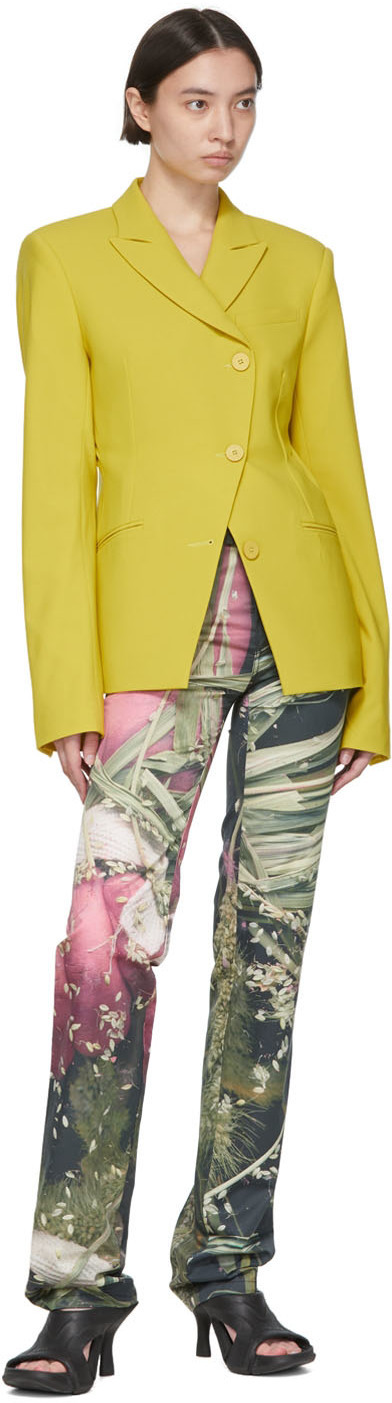 Ottolinger Green Polyester Blazer Ottolinger