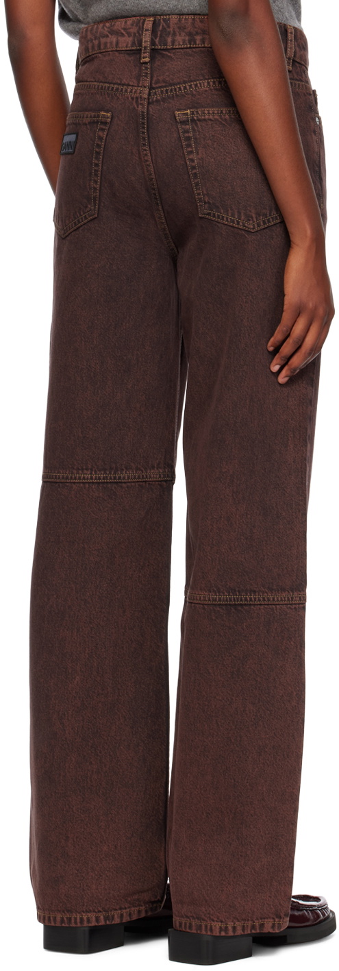 GANNI Brown Overdyed Jeans GANNI