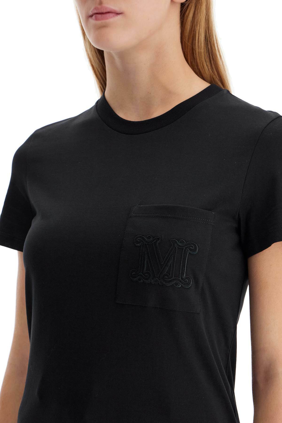 MAX MARA 'papaya' embroidered pocket Black Max Mara