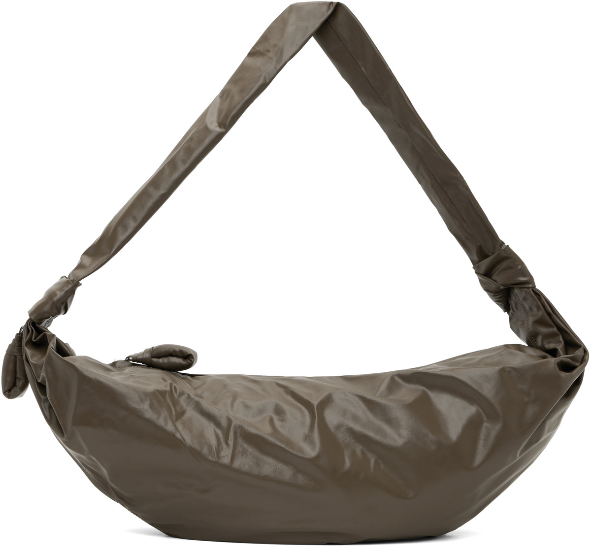 LEMAIRE Brown Large Soft Croissant Bag Lemaire