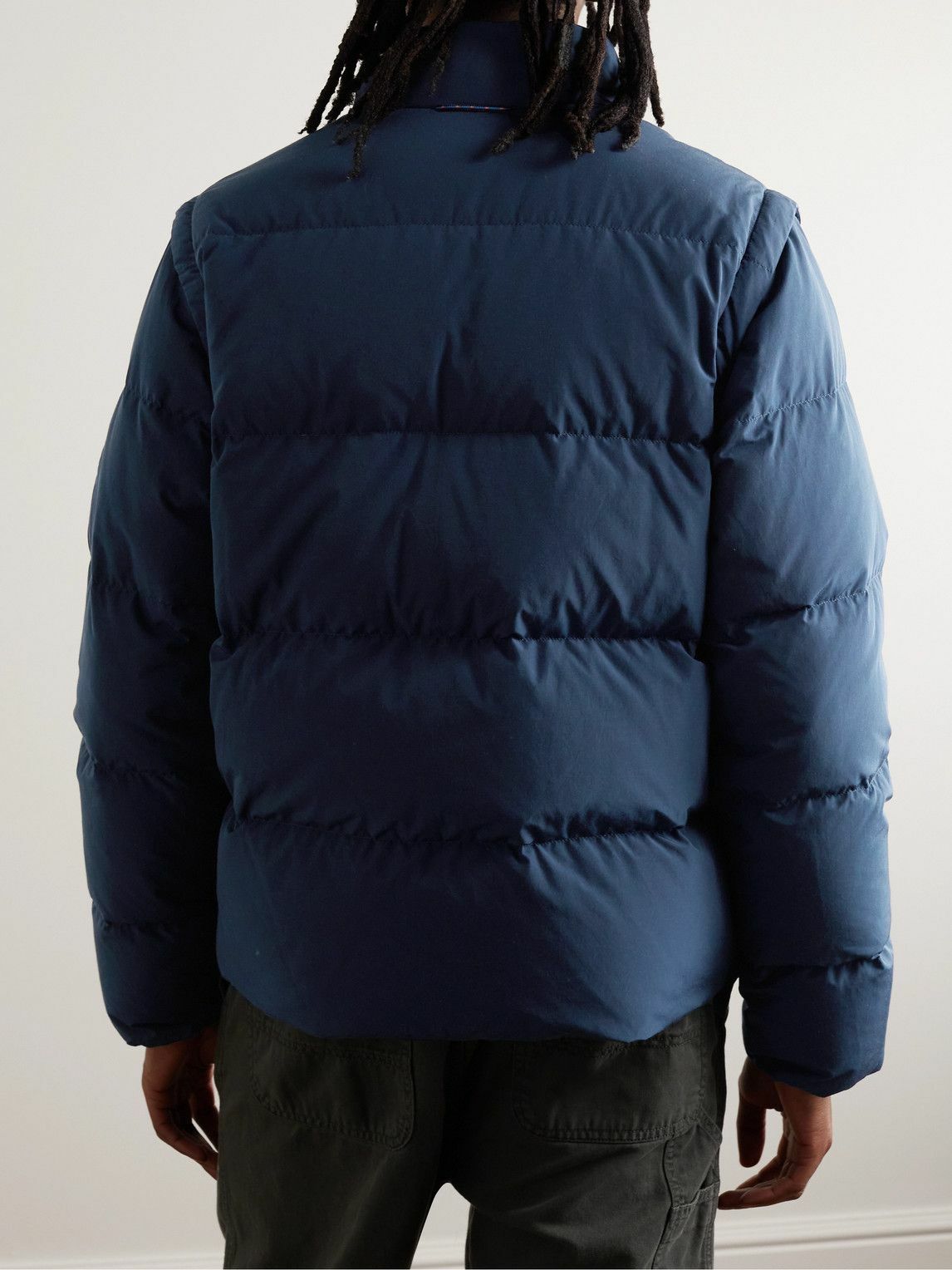 Holubar - Convertible Quilted Padded Shell Down Jacket - Blue Holubar