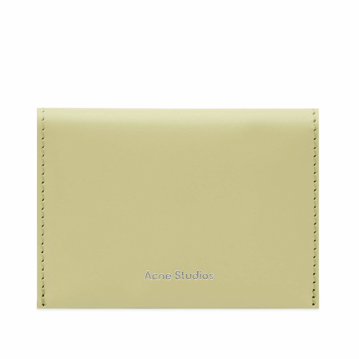 Acne Studios Men's Flap Card Holder in Dusty Green Acne Studios
