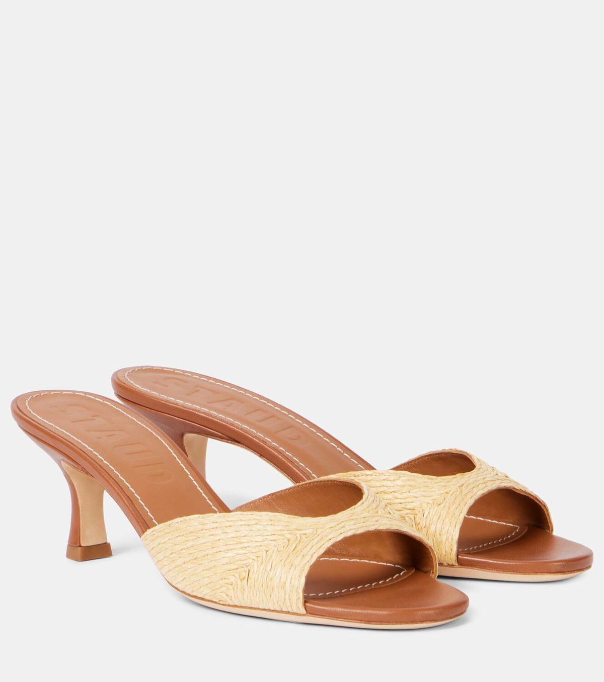 Staud Brigitte 55 leather-lined mules Staud