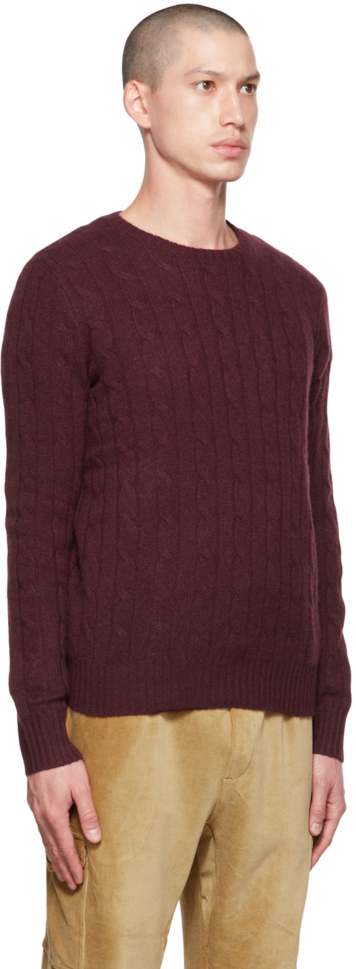 Polo Ralph Lauren Burgundy 'The Iconic' Sweater Polo Ralph Lauren