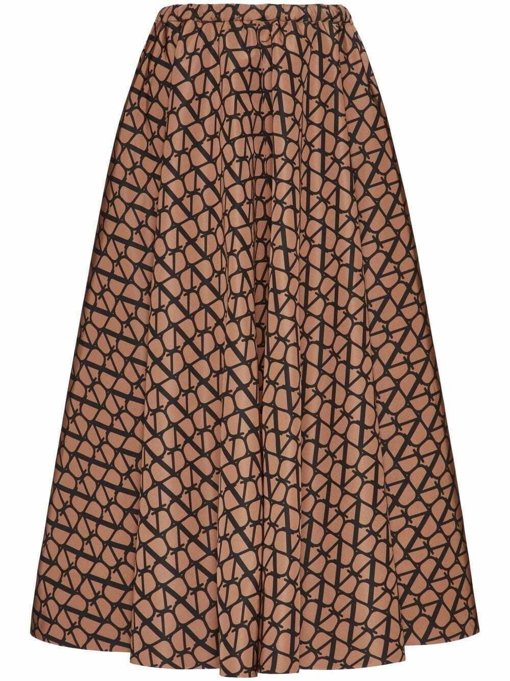VALENTINO - Topile Iconographe Silk Skirt Valentino