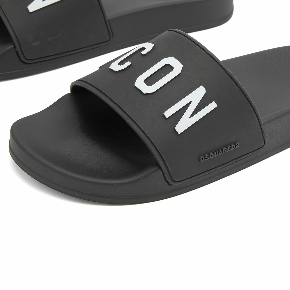 Dsquared2 Men's Icon Logo Slide in Black Dsquared2