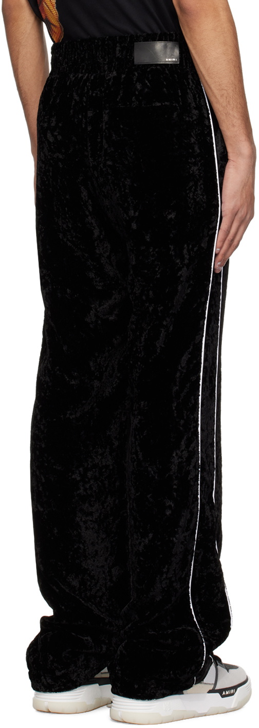 AMIRI Black Velvet Sweatpants Amiri