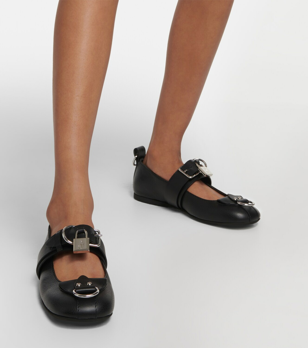 JW Anderson Lock leather ballet flats JW Anderson
