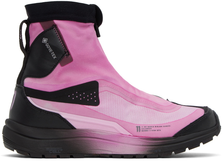 11 by Boris Bidjan Saberi Pink Salomon Edition Bamba 2 High Sneakers 11 ...