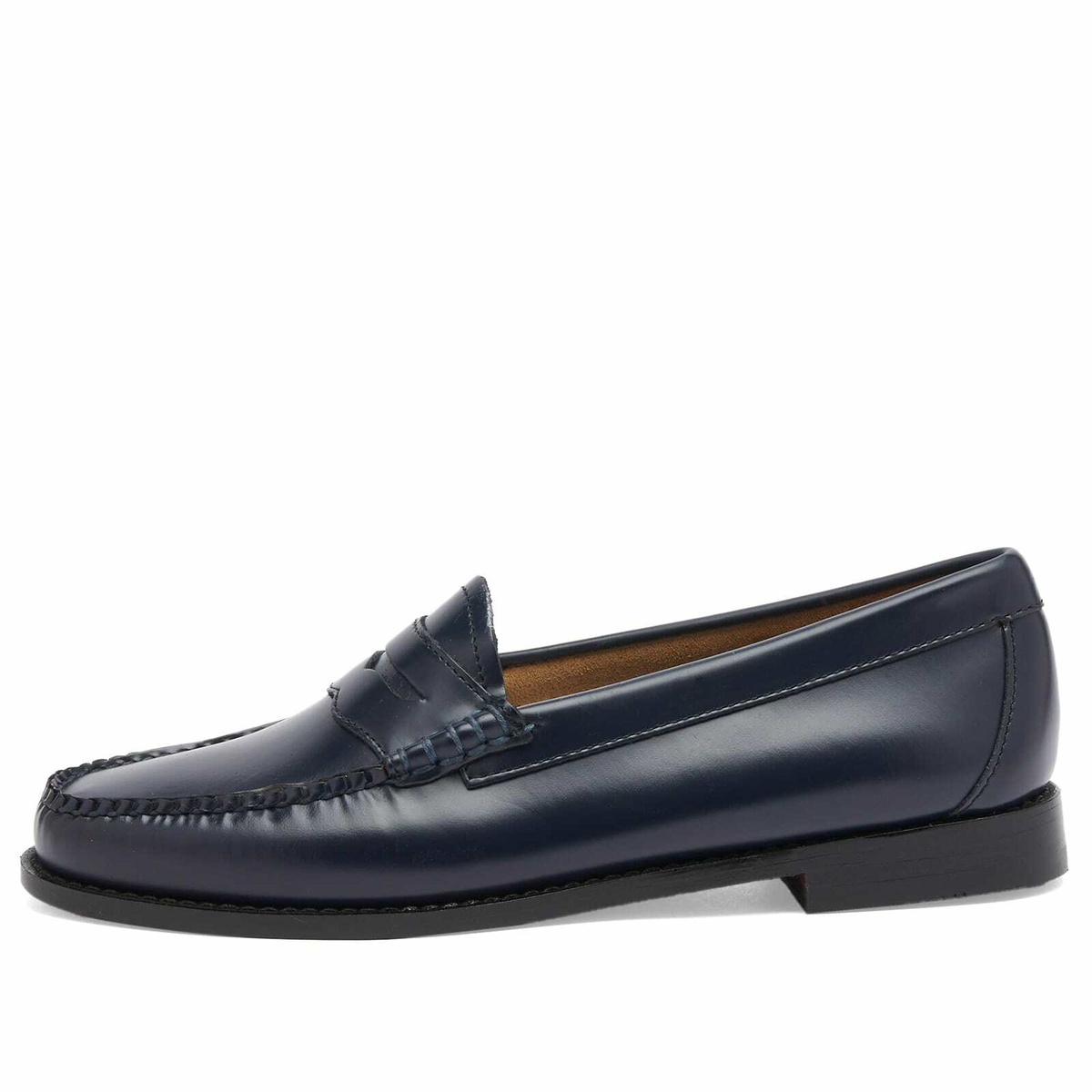 Bass Weejuns Women's Penny Loafer in Navy Leather Bass Weejuns