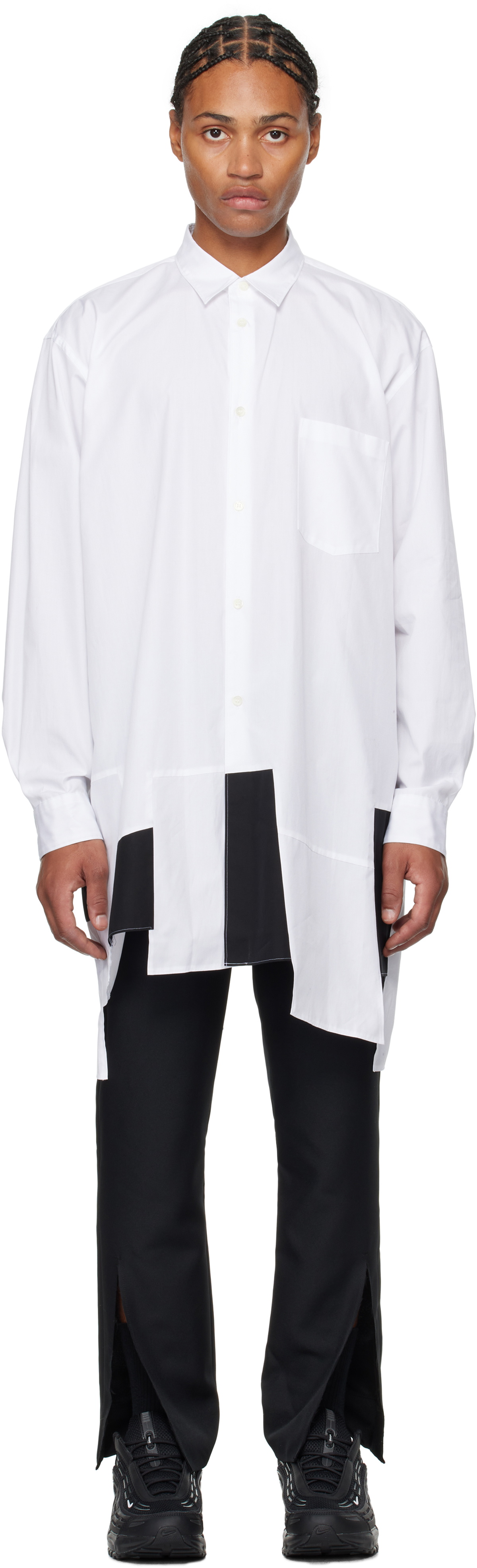 Comme des Garçons Homme Plus White Cotton Broad Shirt Comme des Garcons ...