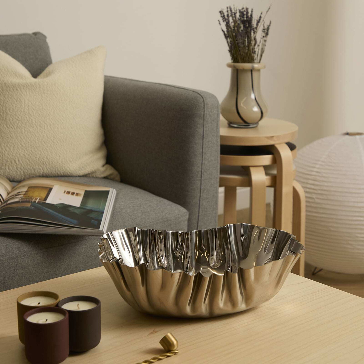 ferm LIVING Tydra Bowl - H10cm in Mirror Polished ferm LIVING
