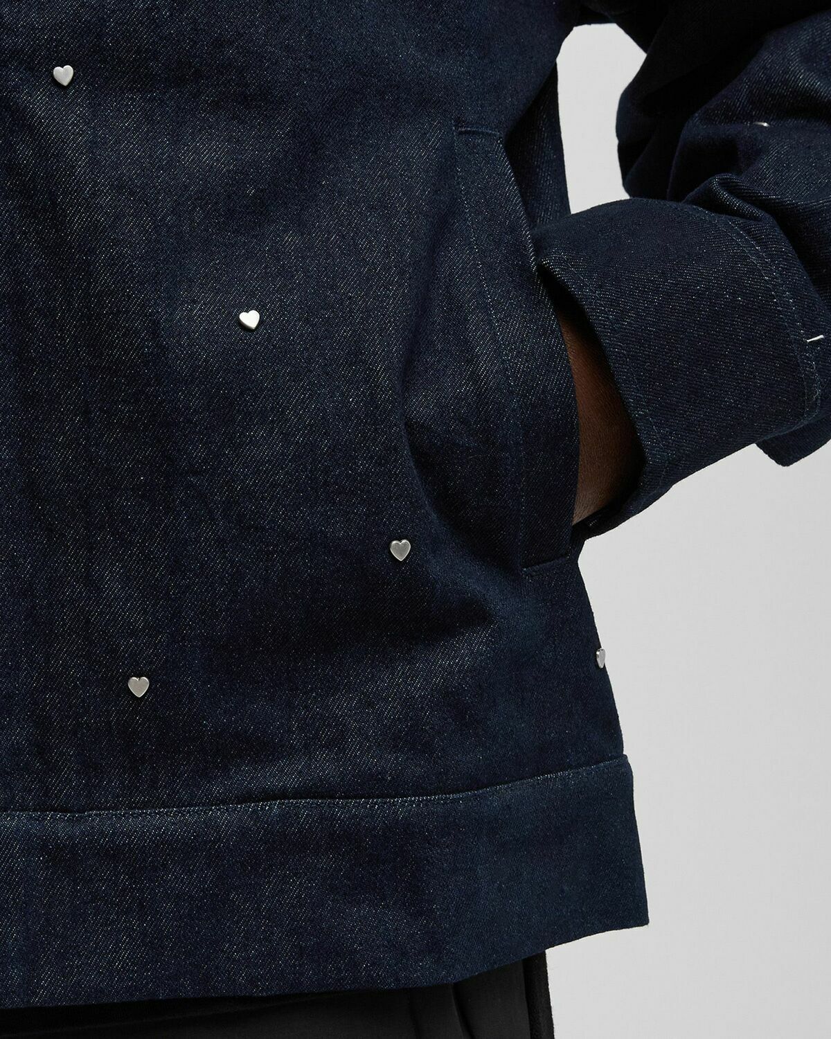 Arte Antwerp Heart Revites Denim jacket Blue Men Arte Antwerp
