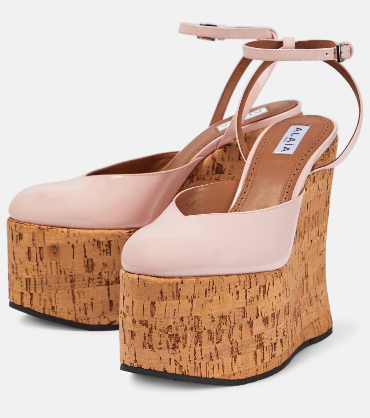 Alaïa Patent leather platform wedges ALAÏA