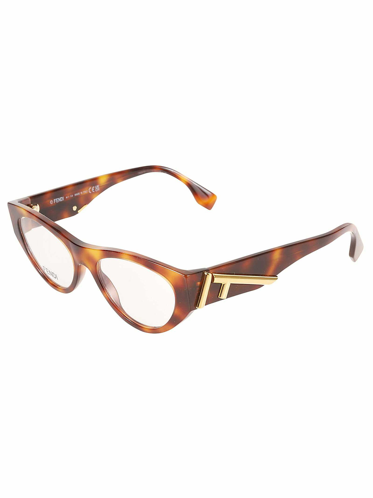 Fendi Cat-eye Metal Logo Sided Glasses Fendi