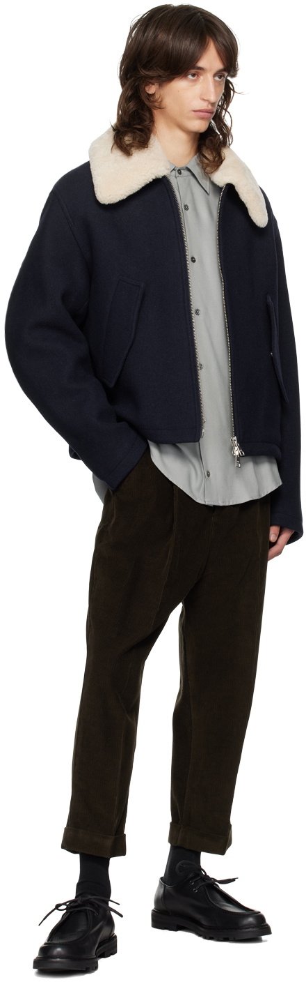 AMI Paris Navy Short Jacket AMI