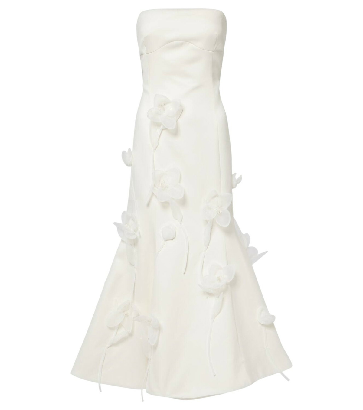 Rotate Bridal floral-appliqué midi dress ROTATE Birger Christensen