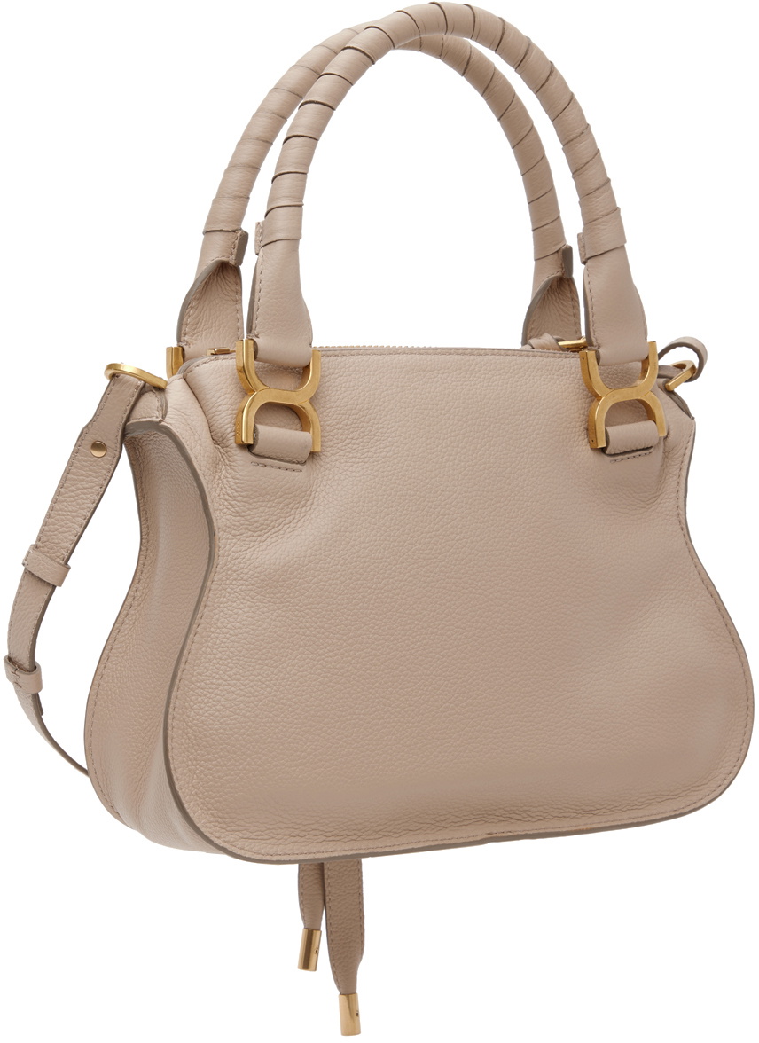 Chloé Beige Small Marcie Double Carry Shoulder Bag Chloe