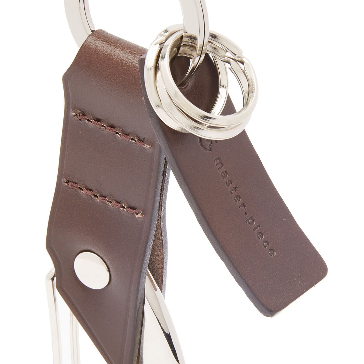 Master-Piece Men's Magatama Key Ring in Choco Master-Piece Co