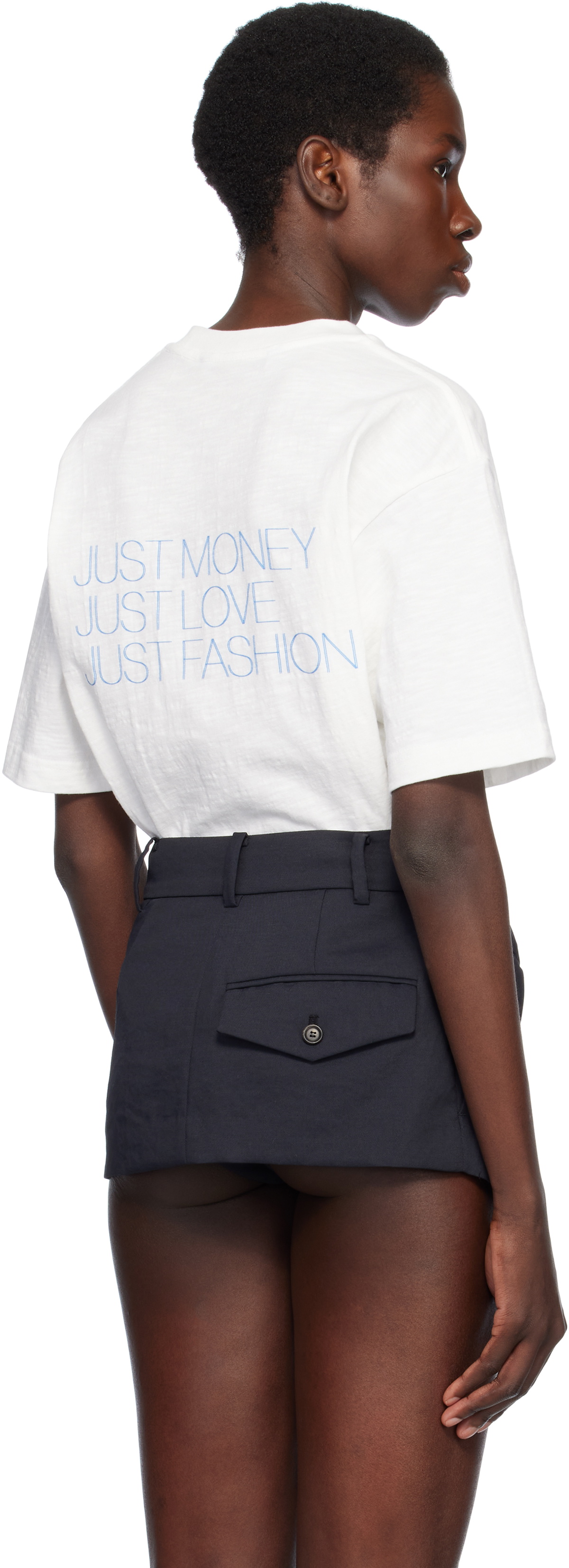 Pushbutton White 'Crying Girl' T-shirt Pushbutton