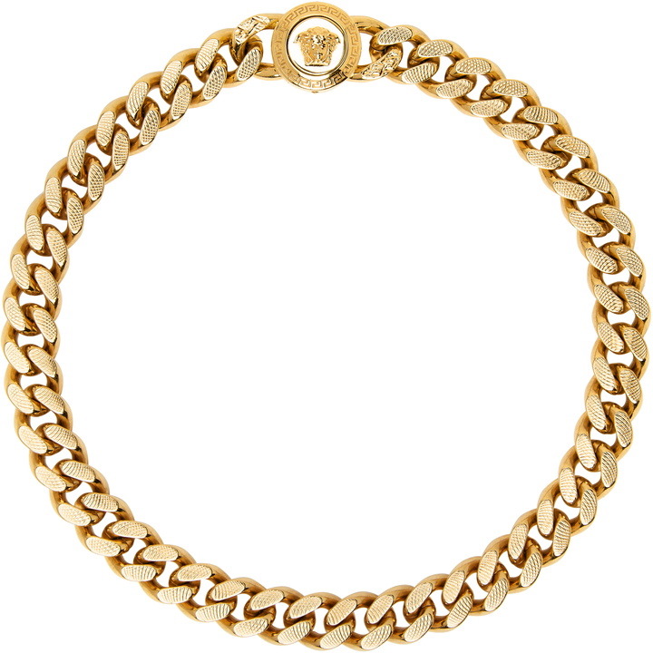 Versace Gold Medusa Chain Choker Necklace Versace