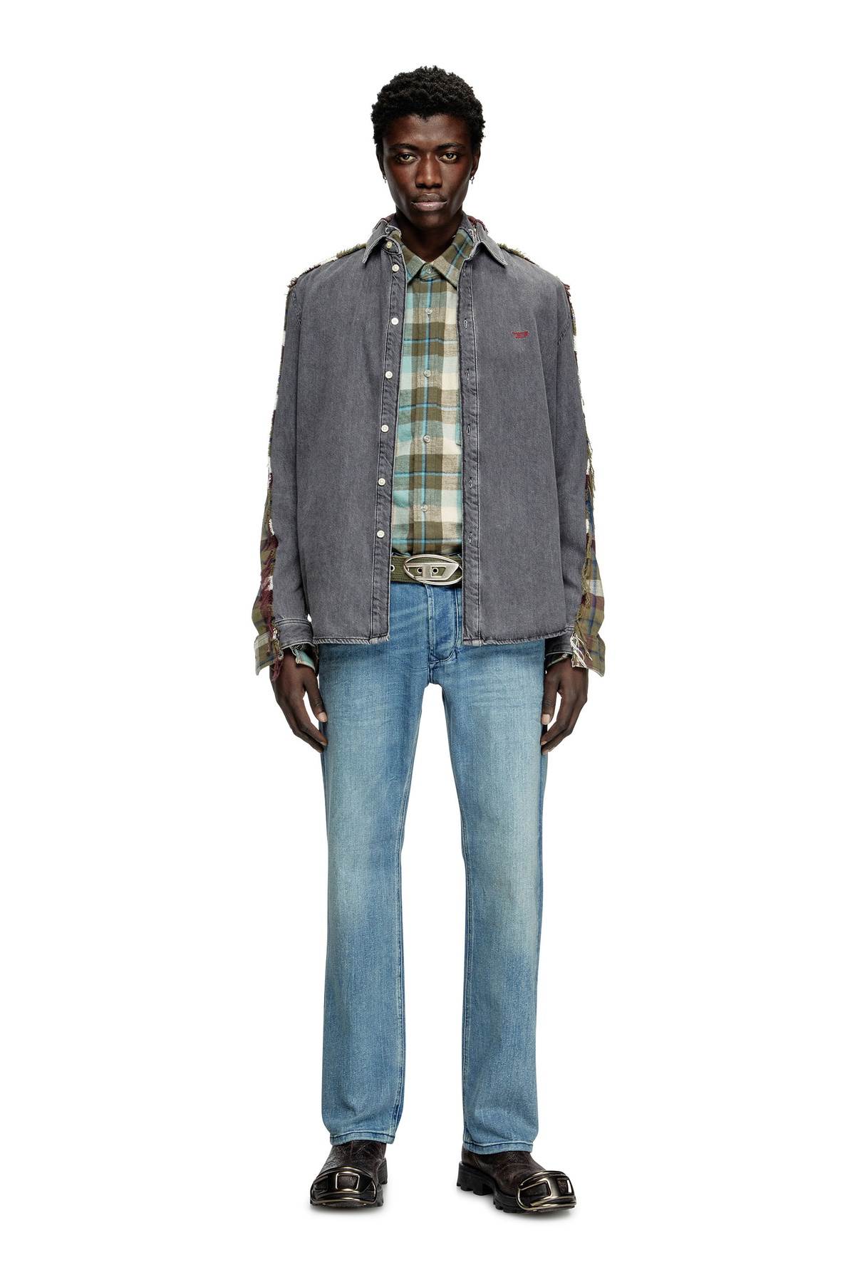 Diesel Regular Jeans - 1985 Larkee - Jeans Mens in Blue Diesel