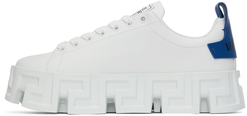 Versace White Greca Labyrinth Sneakers Versace