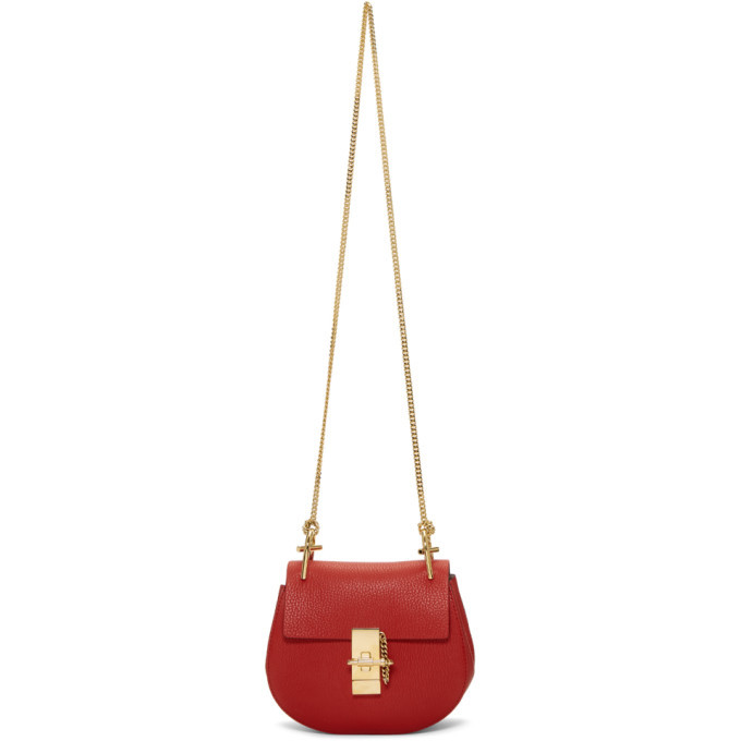 Chloe Red Mini Drew Bag Chloe