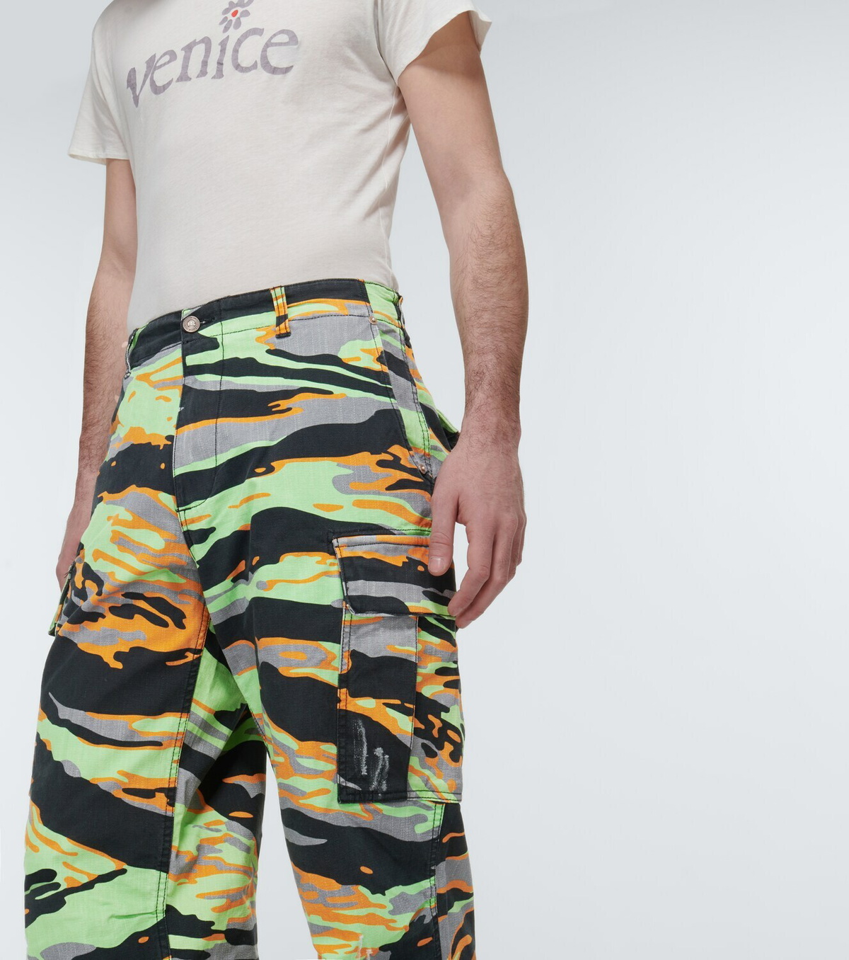 ERL Printed cotton cargo pants ERL