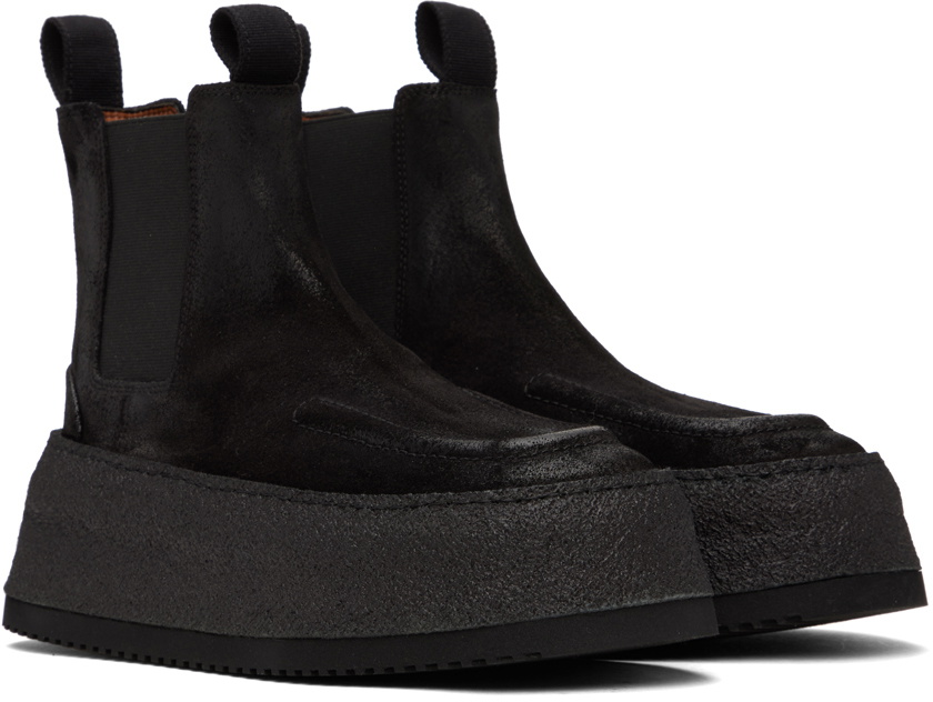 Marsèll SSENSE Exclusive Black Parapana Boots Marsèll