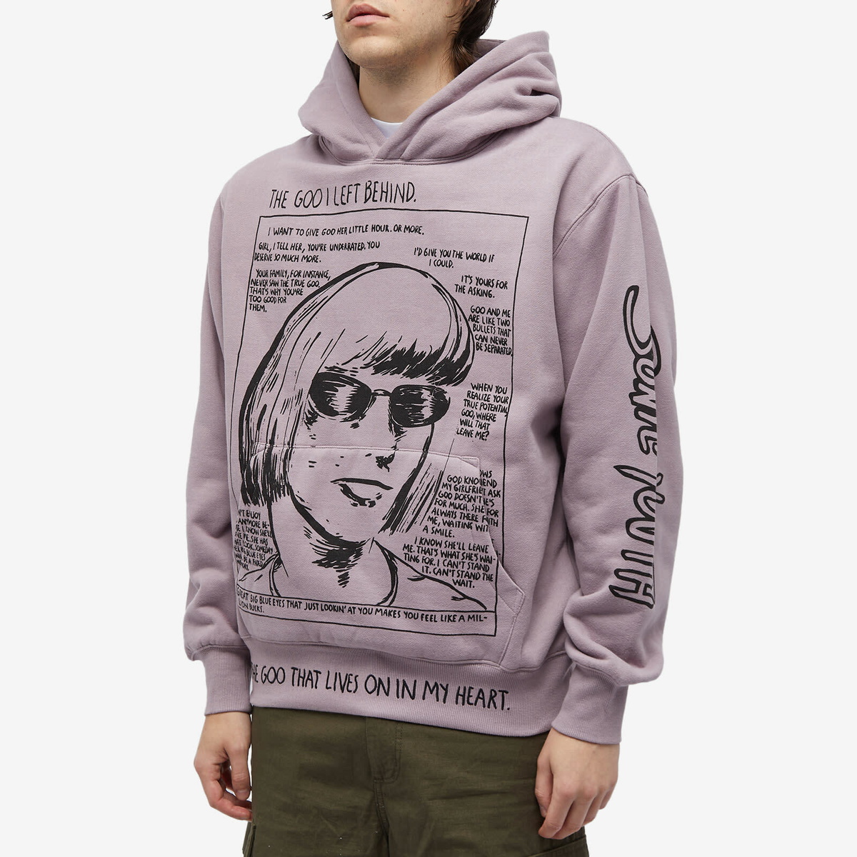 Pleasures Men's The Goo Hoodie in Lavender PLEASURES