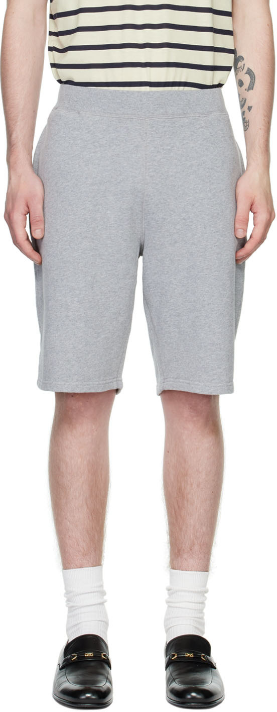 Sunspel Gray Loopback Shorts Sunspel