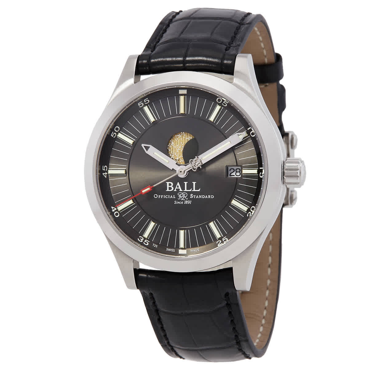 Ball Engineer II Moon Phase Automatic Grey Dial Mens Watch NM2282C-LLJ ...