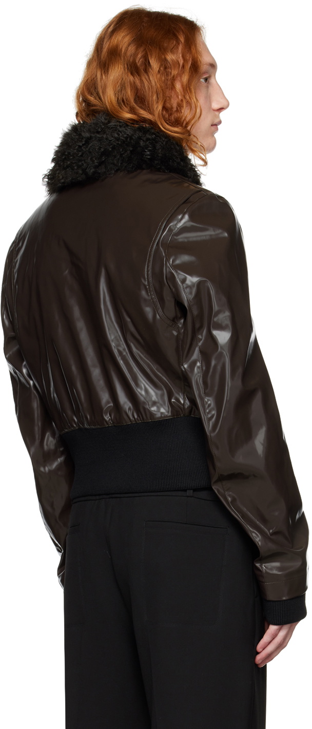 Maximilian Davis Brown Elijah Bomber Jacket Maximilian Davis