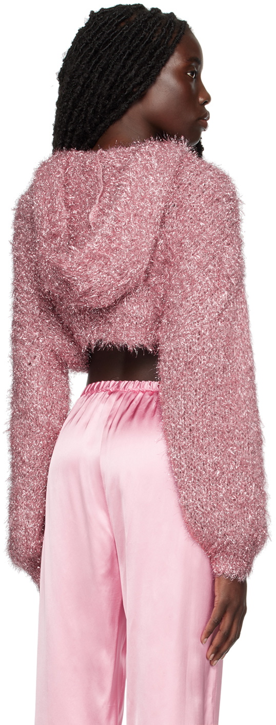 MSGM Pink Sparkle Hoodie MSGM
