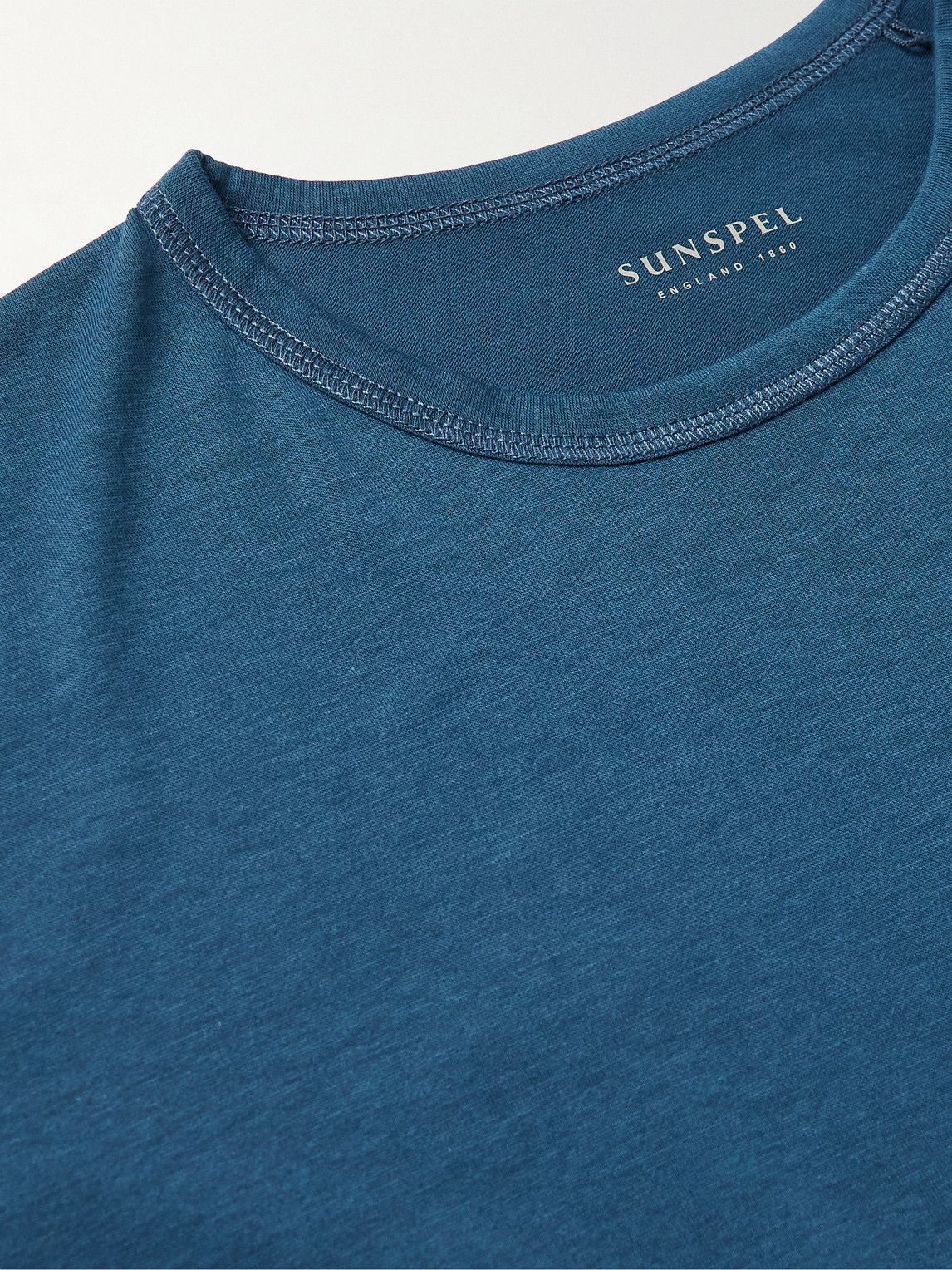 Sunspel - Dri-Release Jersey T-Shirt - Blue Sunspel