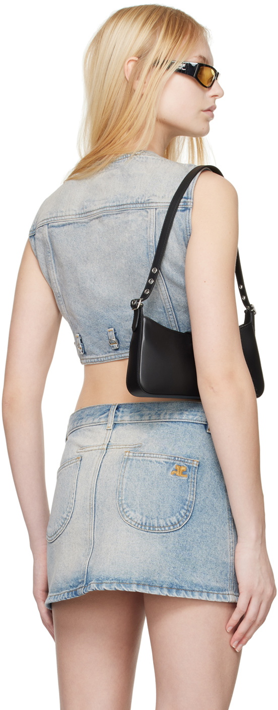 Courrèges Blue Multiflex Denim Vest Courreges