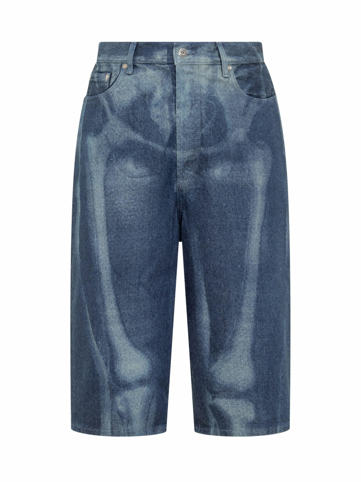 Off-White Body Scan Denim Shorts Off-White