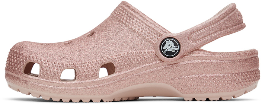 Crocs Baby Pink Classic Glitter Clogs Crocs