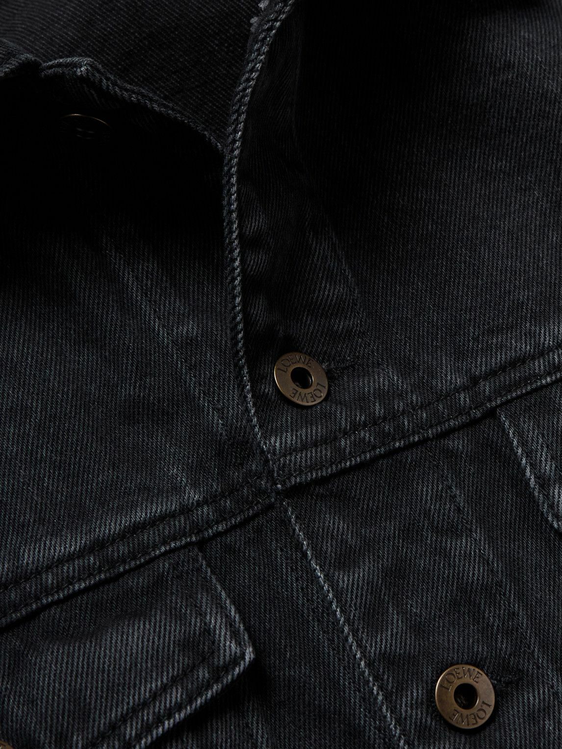 LOEWE - Logo-Detailed Denim Jacket - Black Loewe