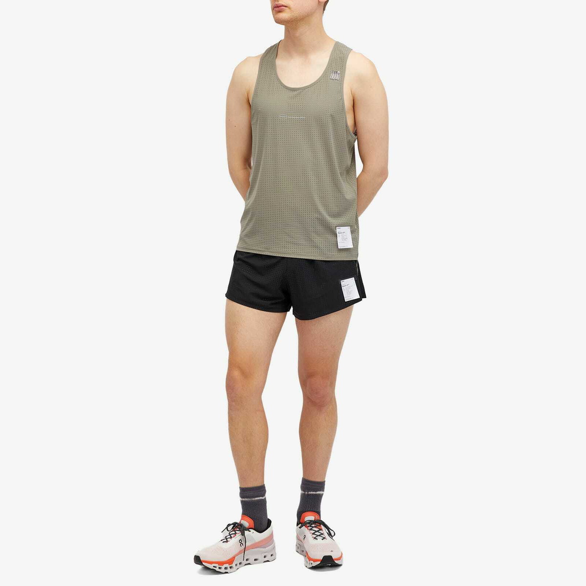 Satisfy Men's Space-O™ Singlet Vest in Dry Sage Satisfy
