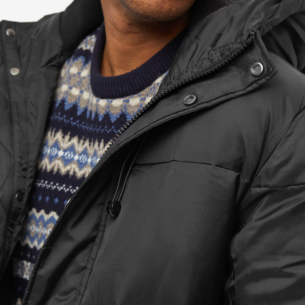 Edwin Men's Nakkia Puffa Jacket in Plain Black Edwin