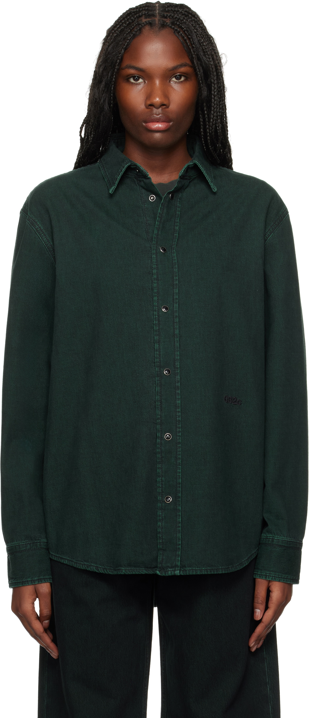 032c Green Goya Denim Shirt 032c