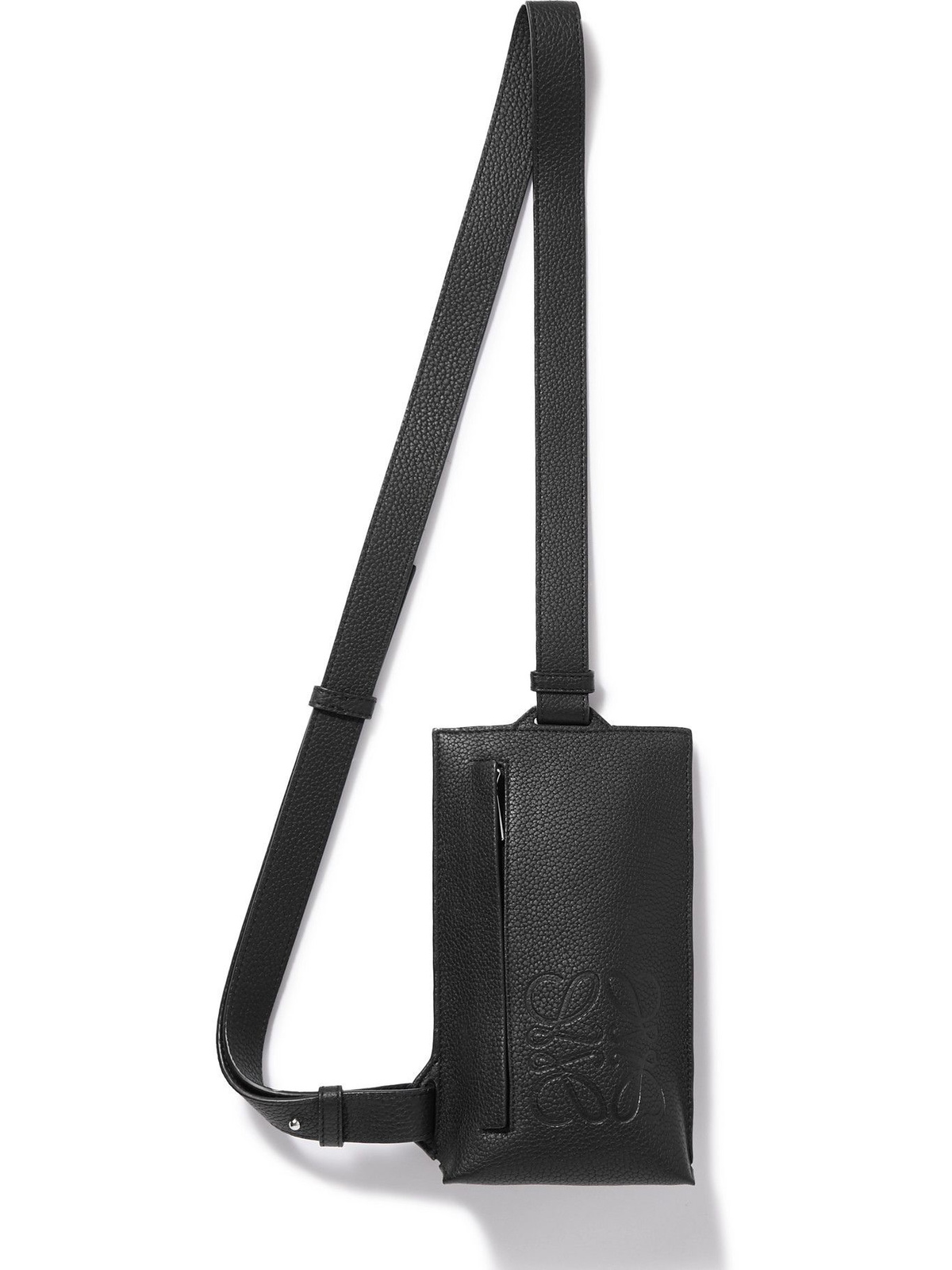 LOEWE - Logo-Debossed Full-Grain Leather Bag Loewe