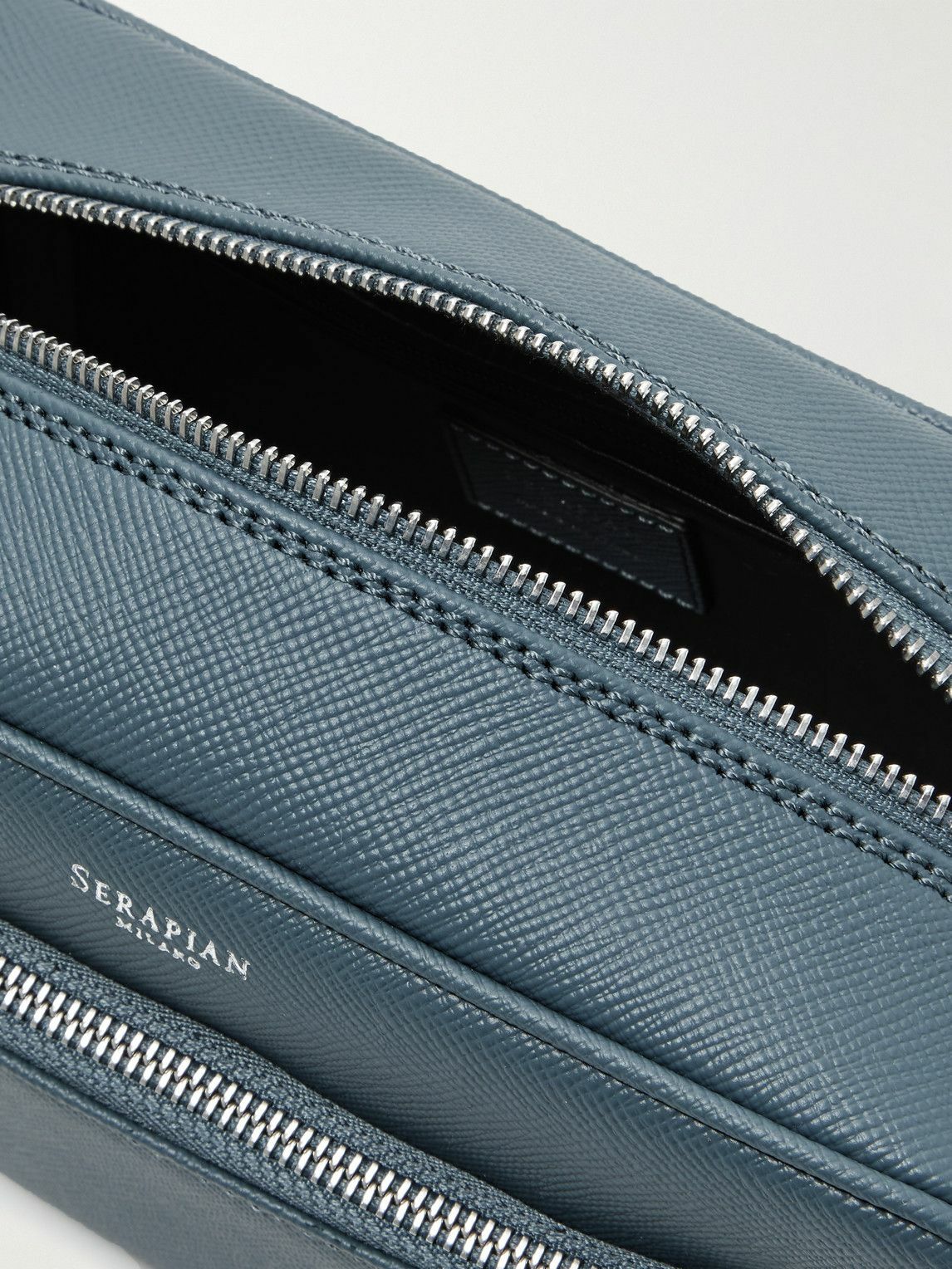 Serapian - Evoluzione Cross-Grain Leather Wash Bag Serapian