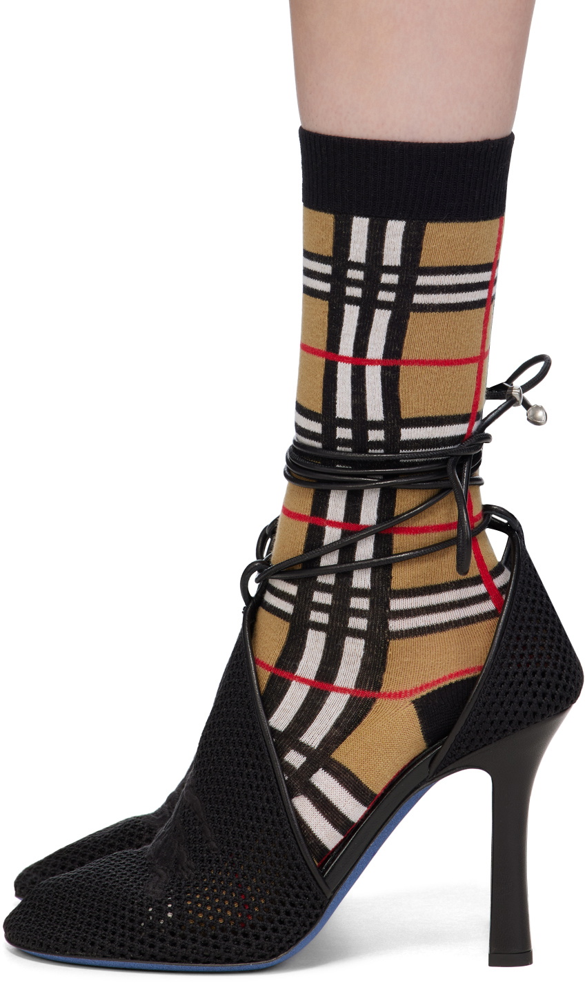 Burberry Black Mesh Heels Burberry